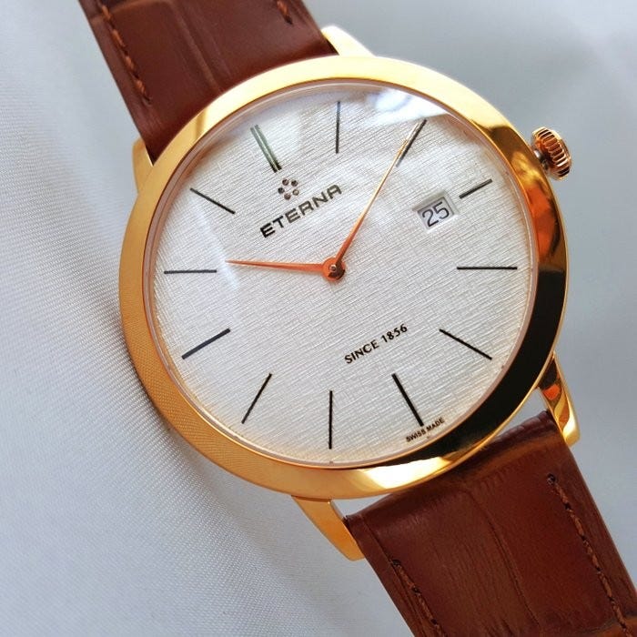 Eterna - Eternity - Swiss ETA - 18K Gold Parts - Special Dial - New ...