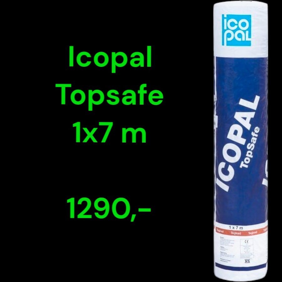 Icopal Topsafe 1x7 m takpapp | FINN-torget