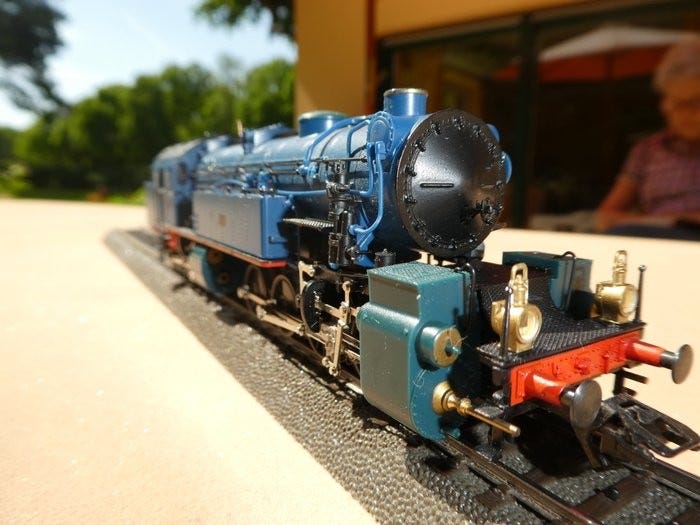 Märklin H0 - 3798 - Tilhengervogn-lokomotiv (1) - Tung damplokomotiv GT ...