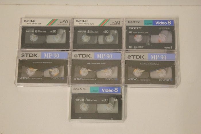 Fuji, TDK metal tape P5-90 + sony metal P5-60MP Film 8 mm | FINN-torget