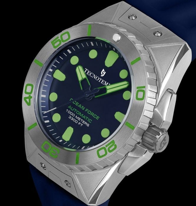 Tecnotempo - Diver's 1000M "Ocean Force" - Automatic - Limited Edition ...