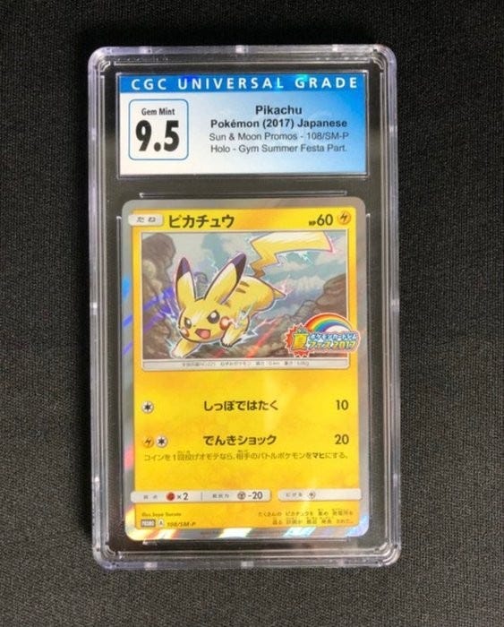 CGC - 1 Graded card - Pokémon - Pikachu - CGC 9.5 | FINN-torget