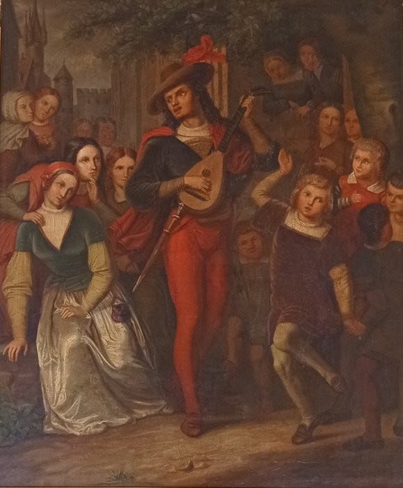 Giovanni De Min (1786–1859), Tilhenger av - Il canto del menestrello ...