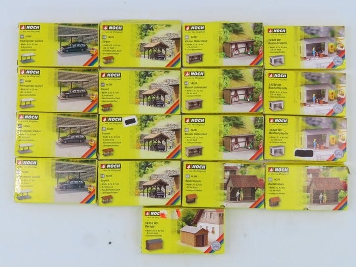 Noch H0 - 14348/14349/14351/14353/14355/14389 - Modelltog byggesett (17 ...