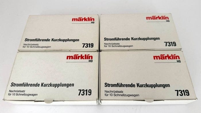 Märklin H0 - 7319 - Vedlegg til modelltog (4) - Sett med korte kroker ...