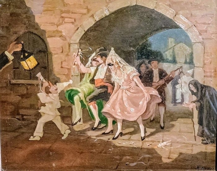 Albano Mario (1896 - 1968) - Notte di Carnevale | FINN-torget