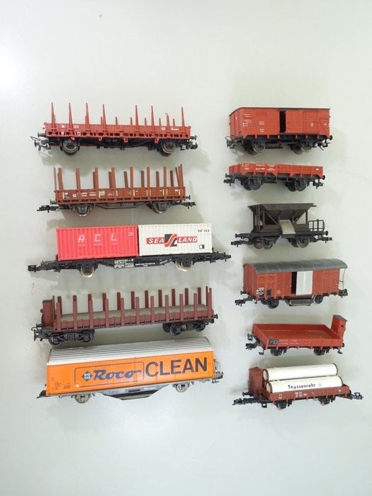 Fleischmann, Lima, Roco, Kleinbahn H0 - Modelltog godsvogn (11) - 11 x ...