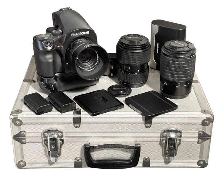 Mamiya, Phase One IQ140 digital back + 80mm / 55-110mm + 120mm macro ...
