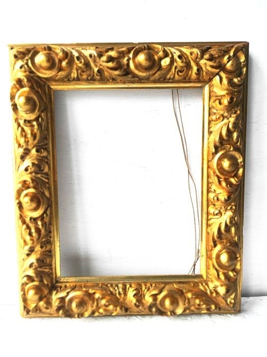 Ramme- Historisk, palassramme - Tre, stukk, gips, forgylling - Rama i ...