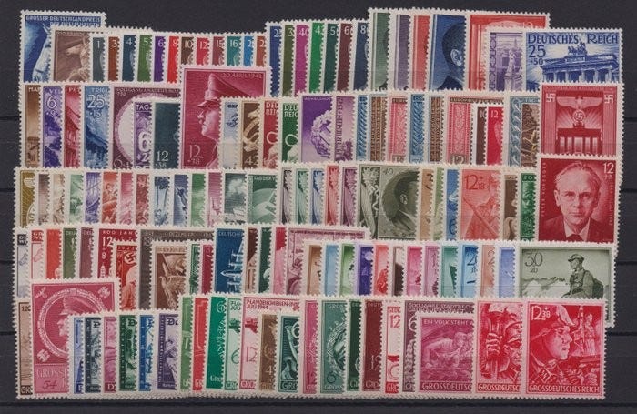 Det tyske keiserrike 1941/1945 - De siste 130 frimerkene til "Det ...