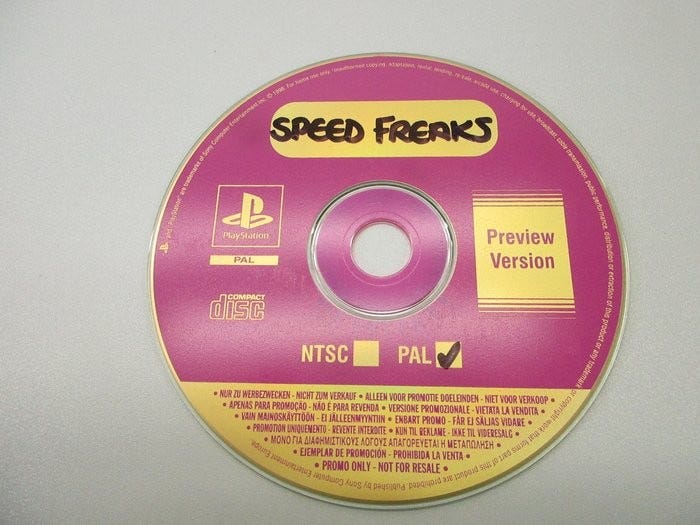 Sony - Playstation 1 (PS1) - Speed Freaks - Preview Version Promo ...