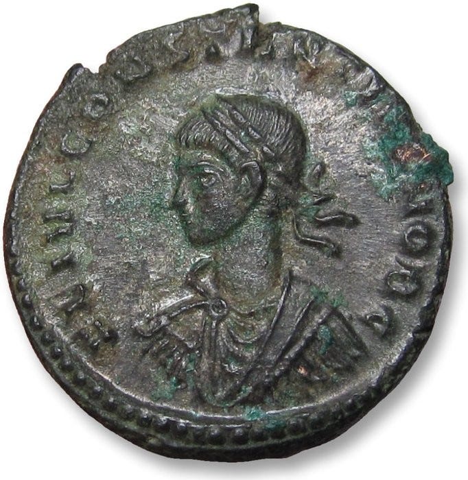 Roman Empire. Constantius II as Caesar under his father Constantine I ...