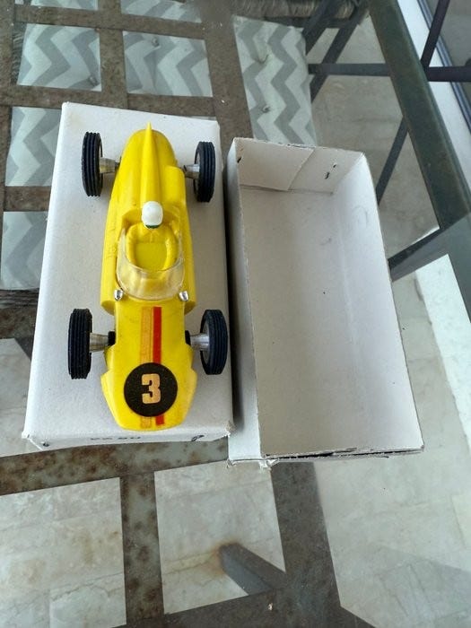 Paya - Slot car Slotcar racewagen geel met nummer 3 - 1960-1970 ...