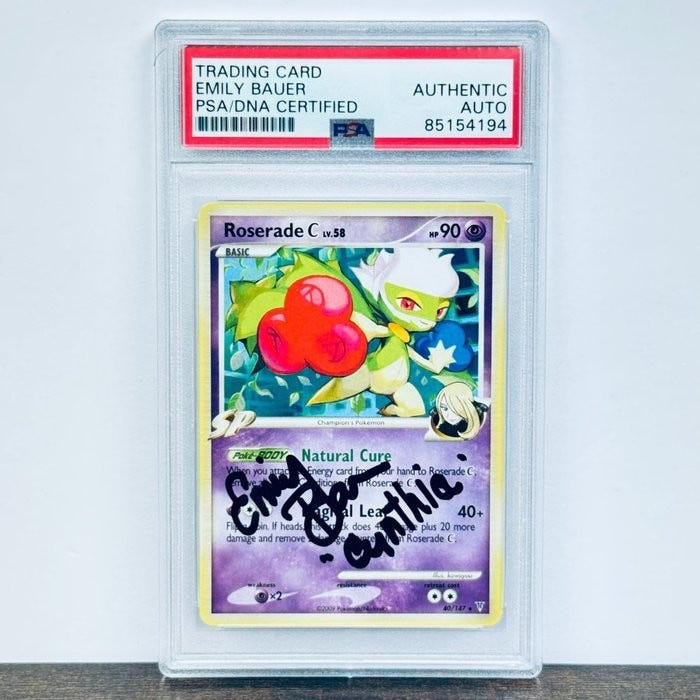 Pokémon Graded card - Roserade - Signed Emily Bauer - PSA Authentic ...