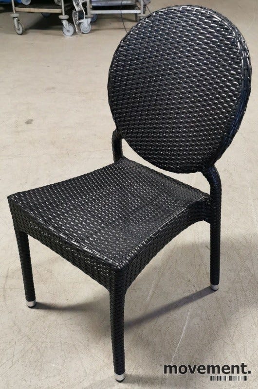 6 stk Kafestol / utestol fra Contral Italia, i rotting / aluminium i ...