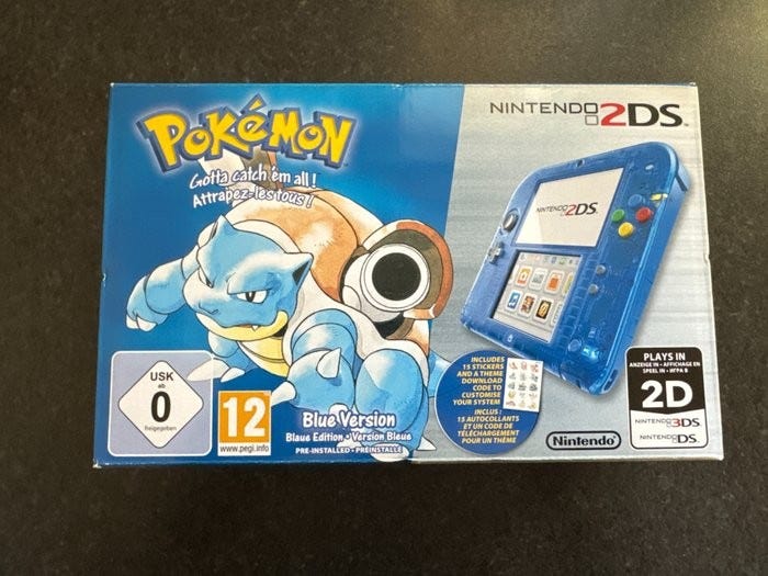 Nintendo - Nintendo 2DS - Pokemon Blue Version bundel blastoise ...