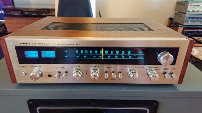 Nikko - STA-8080 Sjeldne, trekasse, revidert - Faststoff stereomottaker ...