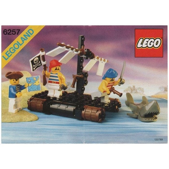 Lego Sett - 6257 - Pirates, Legoland - 6257 Legoland Pirates Raft ...