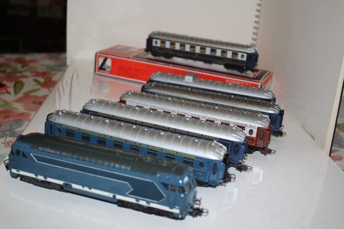 Lima H0 - 8036/9201/9188/9202/9301 - Togsett (7) - diesellokomotiv ...