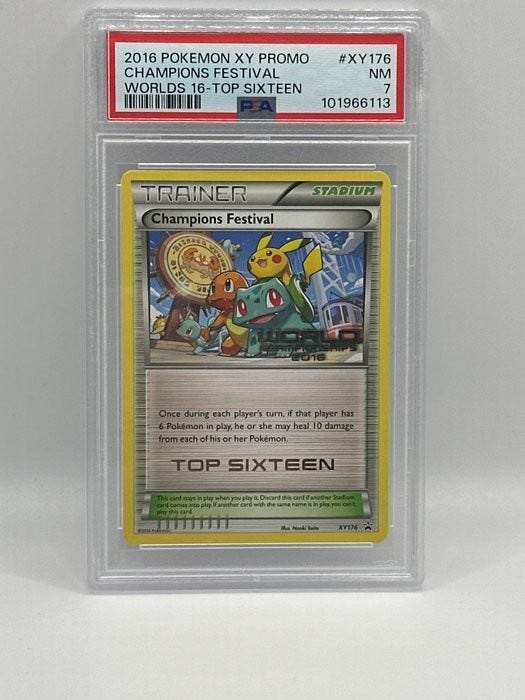 Pokémon - 1 Graded card - world championship champion festival 2016 top ...