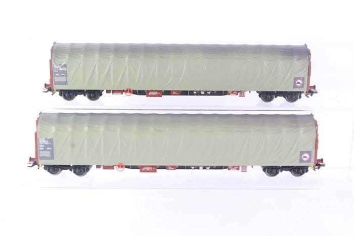 Märklin H0 - 47114 - Modelltog godsvogn-sett (1) - 2-delt sett med ...