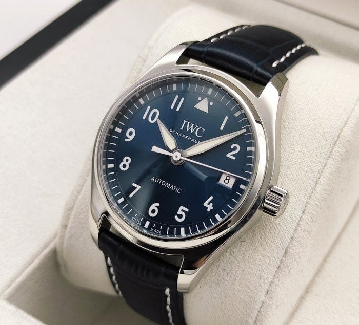 IWC - Pilot Automatic 36 "Blue Dial" - IW324008 - Herre - 2010-2020 ...