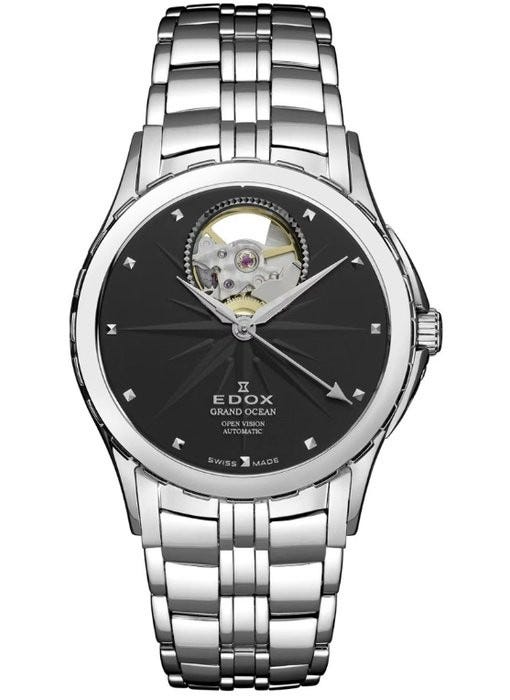 Edox - Grand Ocean Open Heart - 85013-3-NIN - Dame - 2020+ | FINN-torget