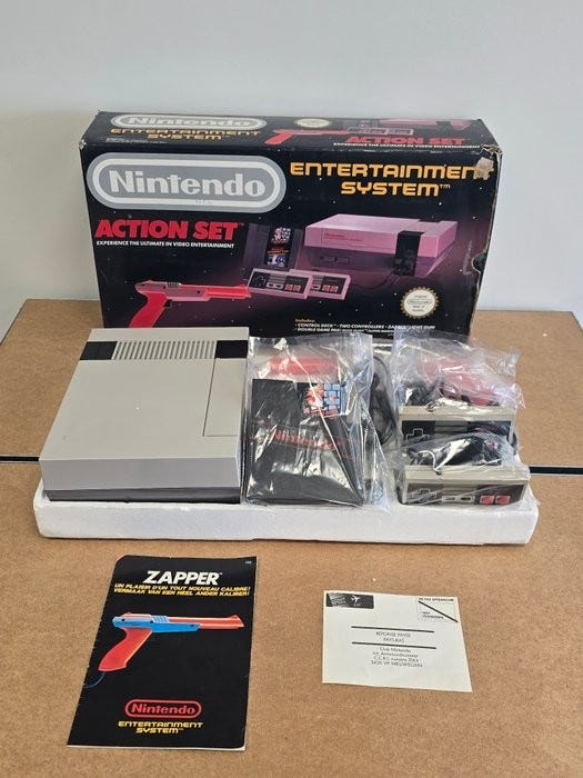 Nintendo - Nes - 8-Bit Super Rare - 1985 - Big Box Action Set+ Original ...