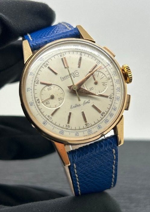 Eberhard & Co. - Extra-fort Chronograph - 14007 - Herre - 1960-1969 ...