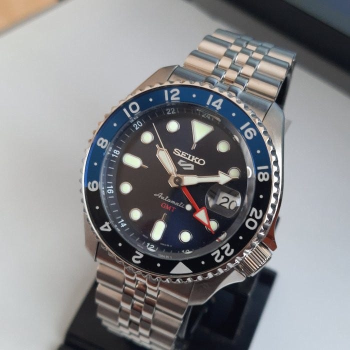 Seiko - 5 GMT Batman Automatic - Ingen reservasjonspris - SSK003K ...