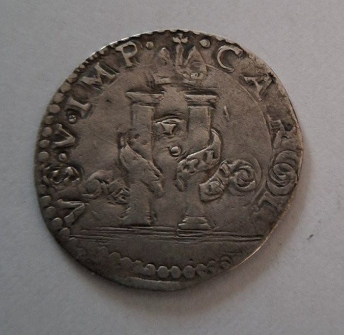 Italy, Milan Carlo V (1535-1556). Denaro da 8 Soldi 1536-1564 | FINN-torget