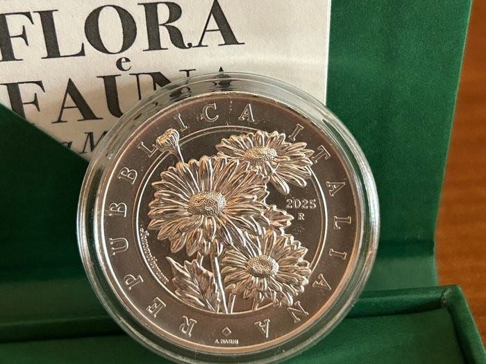 Italia 0 25 Euro 2025 Flora E Fauna La Margherita Ingen