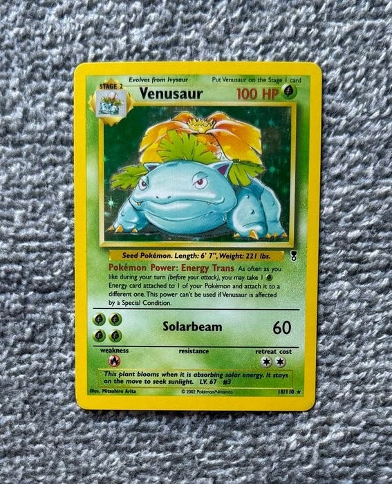 Pokemon Venusaur Holo 18/130 - Legendary Collection 2002 - 1 Card ...