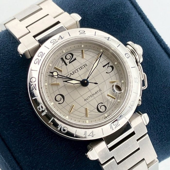 Cartier - Pasha C Meridian GMT - W31029M7 2377 - Herre - 2000-2010 ...