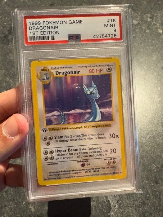 Wizards of The Coast - 1 Card - Pokemon Dragonair 1st Edition Base Set ...