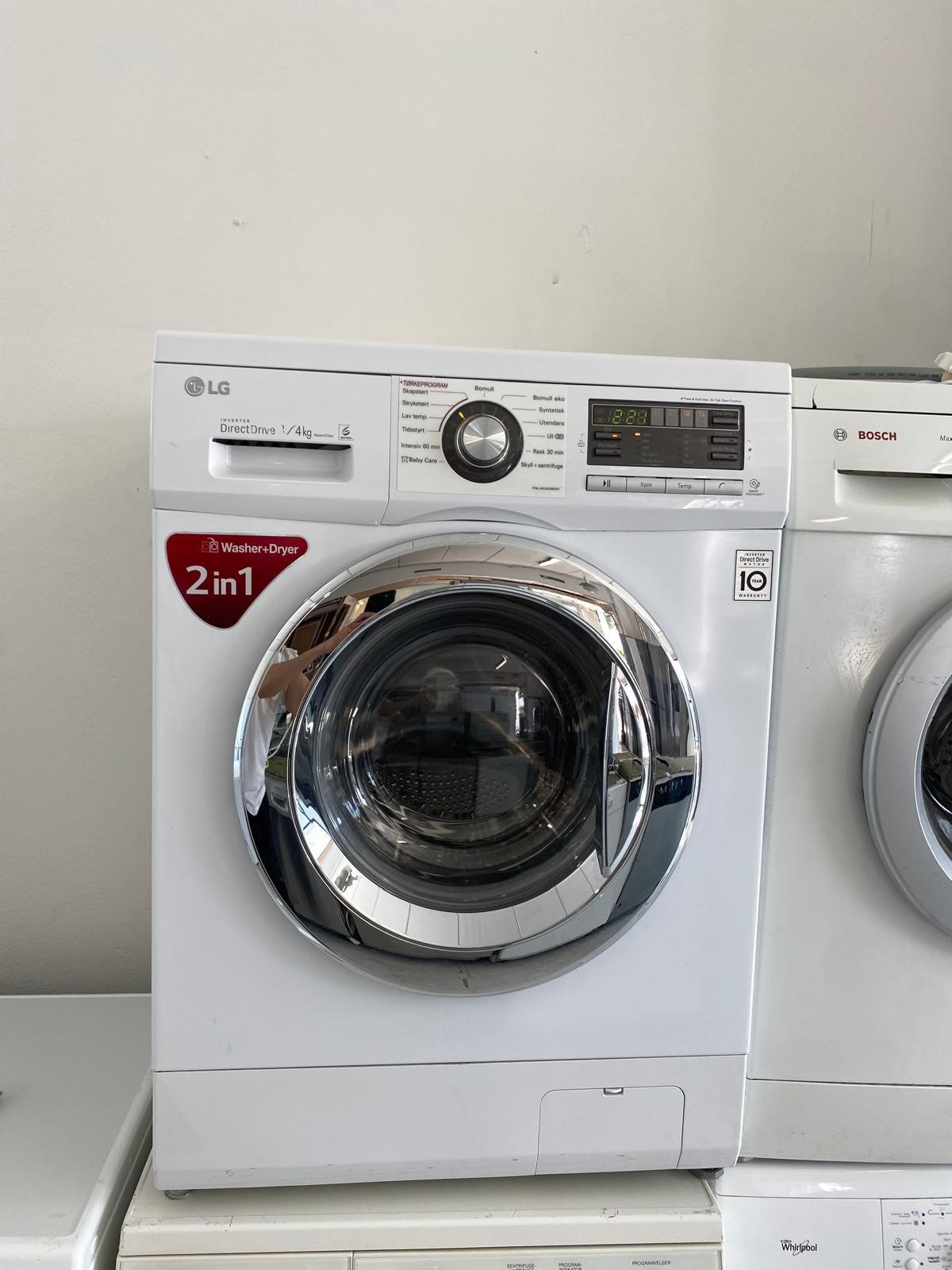 LG Kombivaskemaskin 8 kg/4 kg - GARANTI - KAN LEVERES | FINN-torget