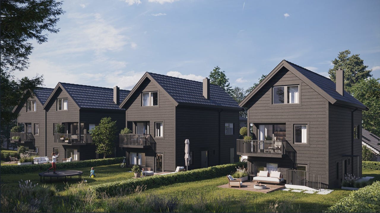 Oppgradert halvpart tomannsbolig over tre plan med bilheis. Beliggende ...