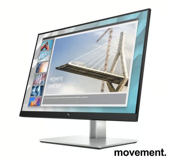 62 stk HP Elitedisplay E24i G4, 24toms, slank ramme, 1920x1200, DP ...