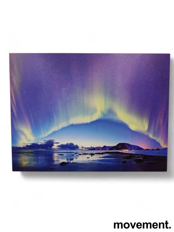 Bilde av nordlys på aluminiumsplate 120x90cm , pent brukt | FINN-torget