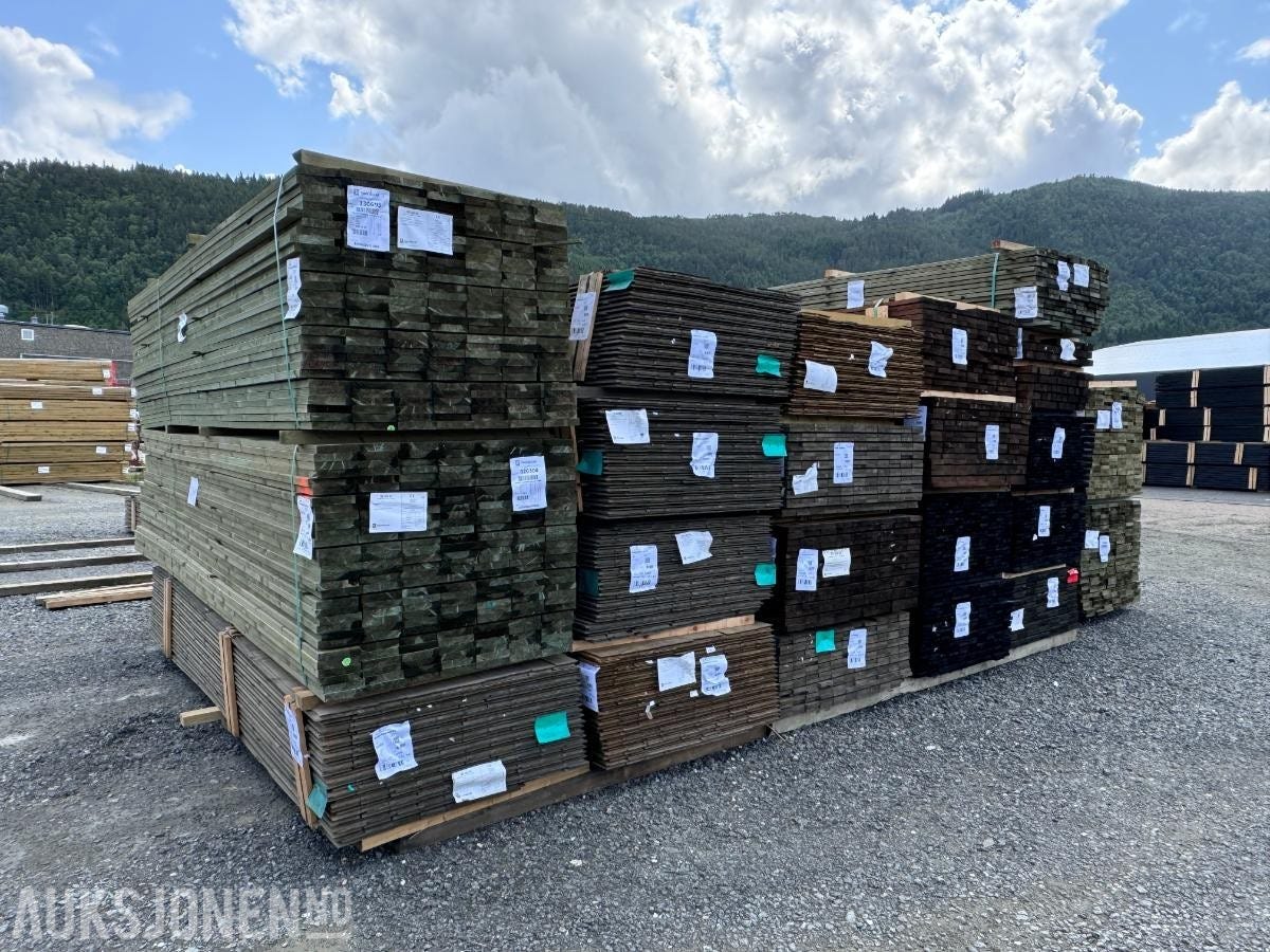 Terrassebord Concise - CU impregnert - Furu 28x145 - 1 pakke - Totalt ...