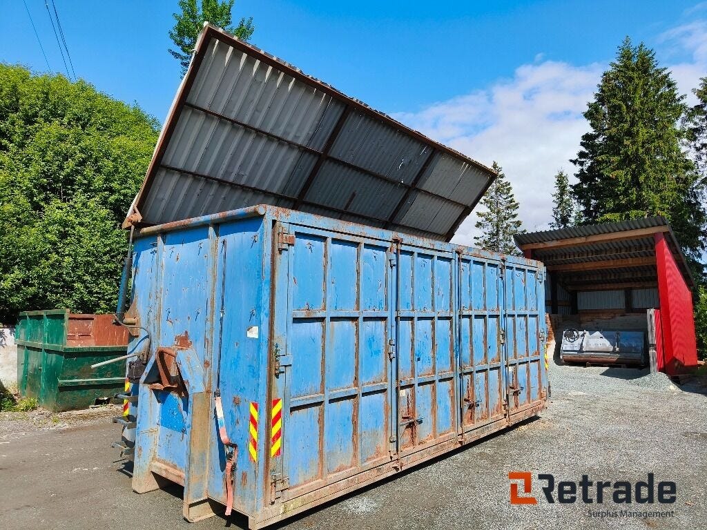 40m3 container, full sideåpning og lokk. | FINN-torget