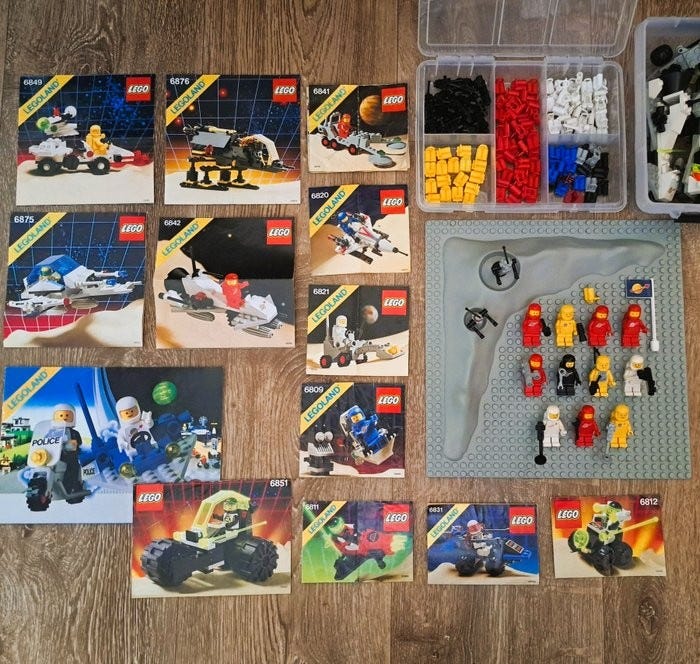 Lego - Rom - Ruimtevaart Classic minifiguren, onderdelen en boekjes ...