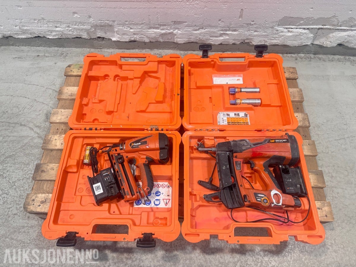 Paslode Impulse og Spit Pulsa 800P – Spikerpistoler i koffert | FINN-torget