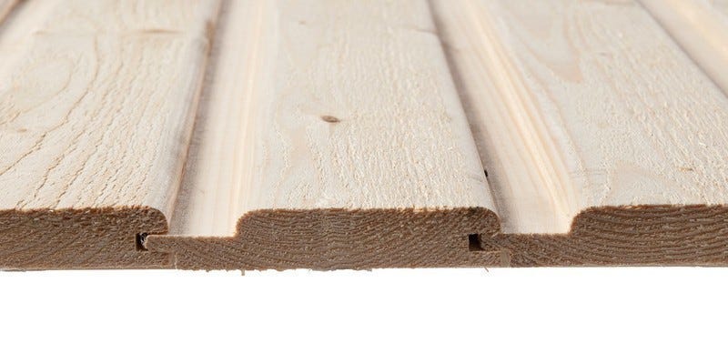 22x120 Utvendig rustikk ru 2.sort gran kledning panel Bygg og Hage ...