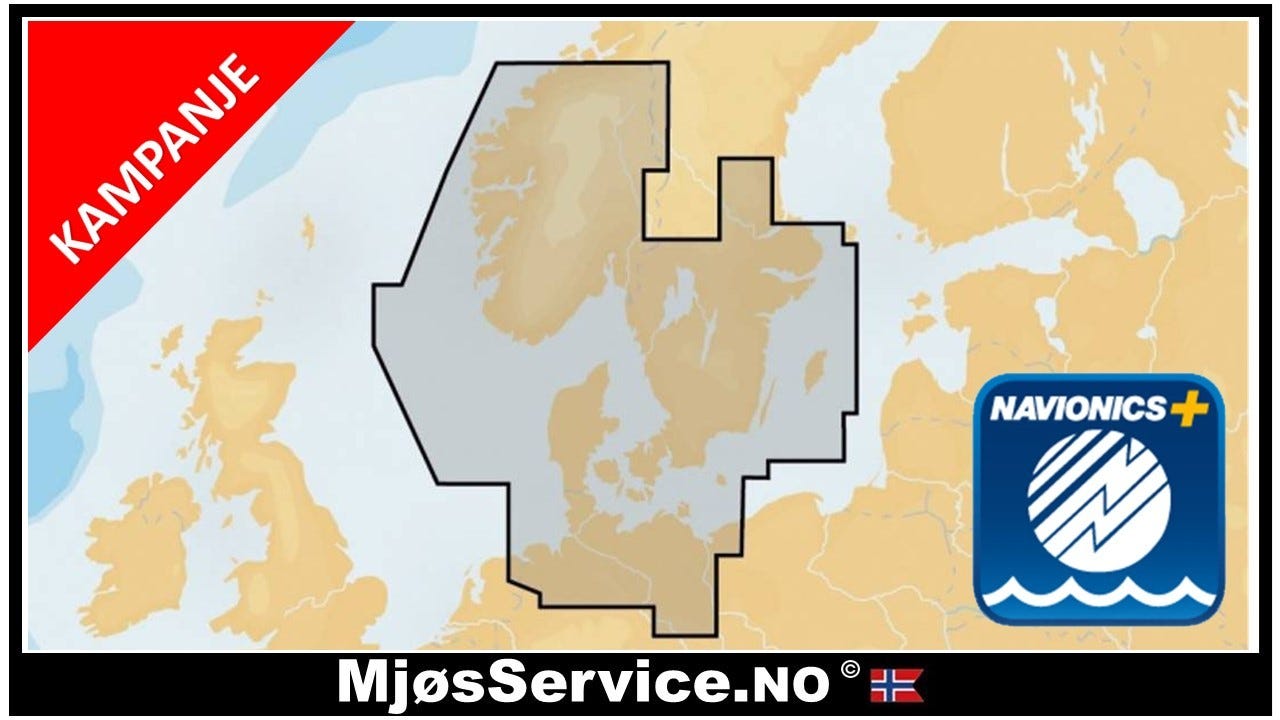 KAMPANJE.! NAVIONICS NAV+/45XG-1 KART FOR LOWRANCE, SIMRAD, OG ...