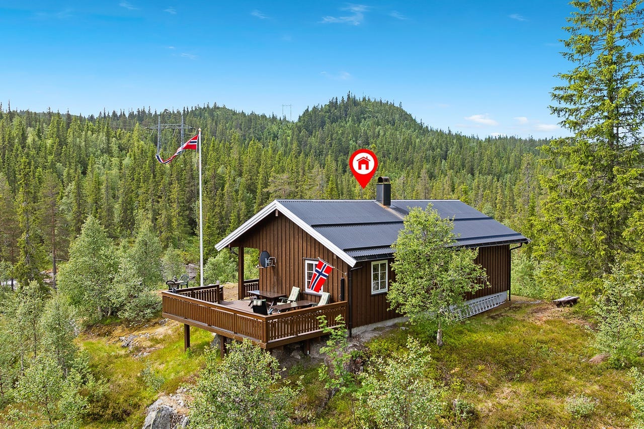 Fredelig fristed med enkelhet og ekte hytteliv i naturskjønne ...