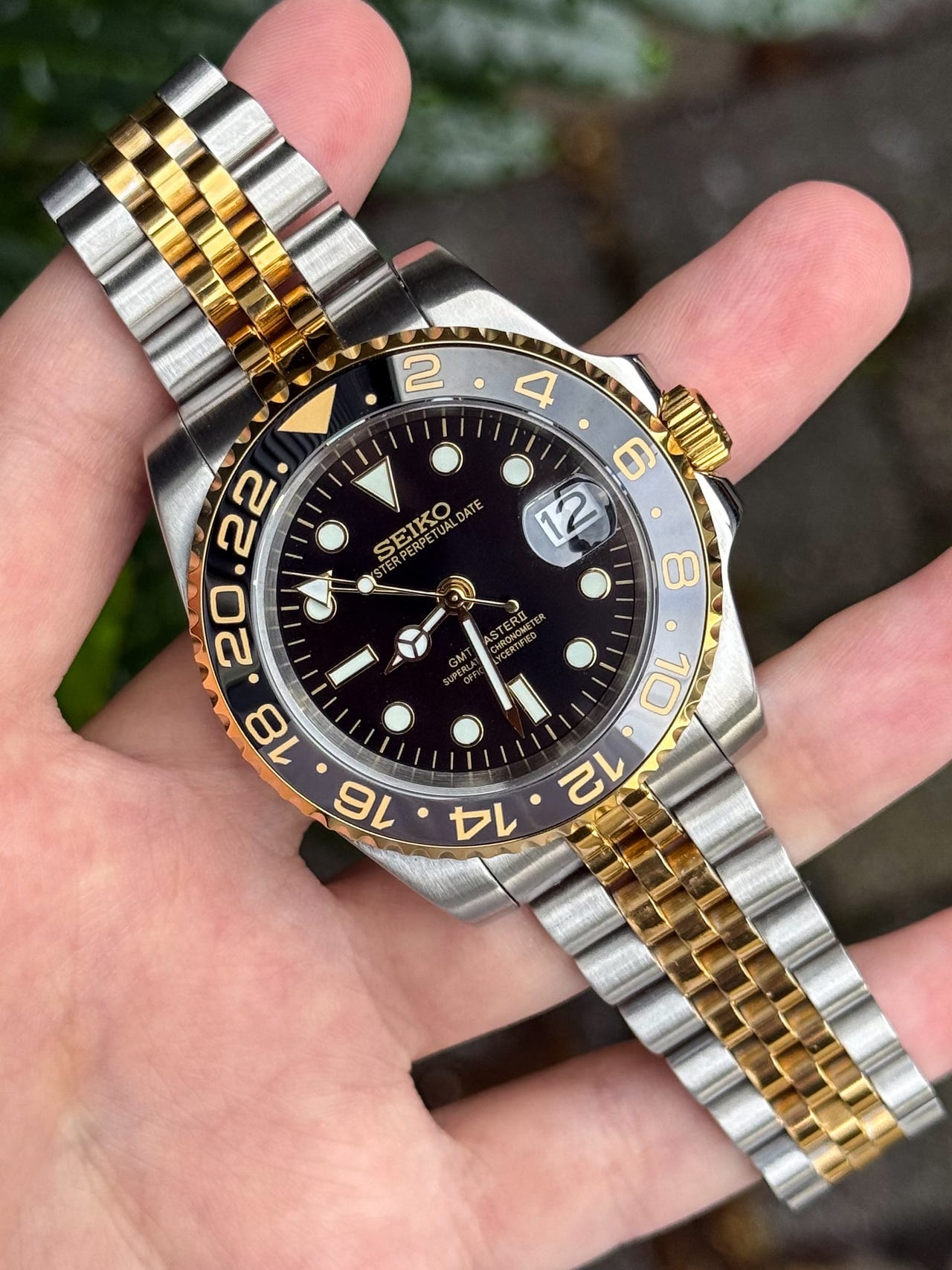 (NY) Seiko "Two Tone" GMT-Master Mod | FINN-torget