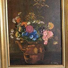 Eva Malm 1946. Et av Tåsenkunstnerens første kunstverk | FINN-torget