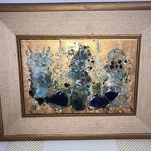 Dette er knusende god kunst! Glassmaleri. Eva Malm. 1988. | FINN-torget