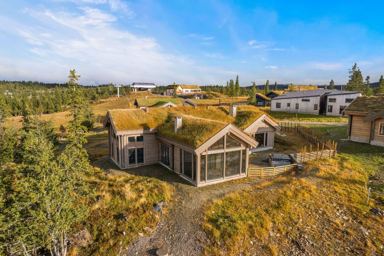 Kvitfjell Varden - Spektakulær laftet hytte med særdeles høy standard ...